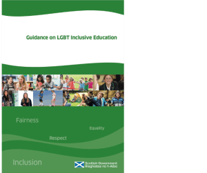 Scottish Government Publish Guidance on LGBT Inclusive Education - Time ...